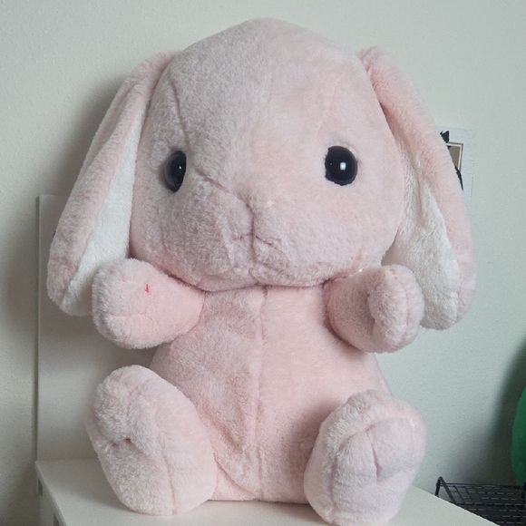Amuse | Toys | Adorable Pink Plush Bunny | Poshmark